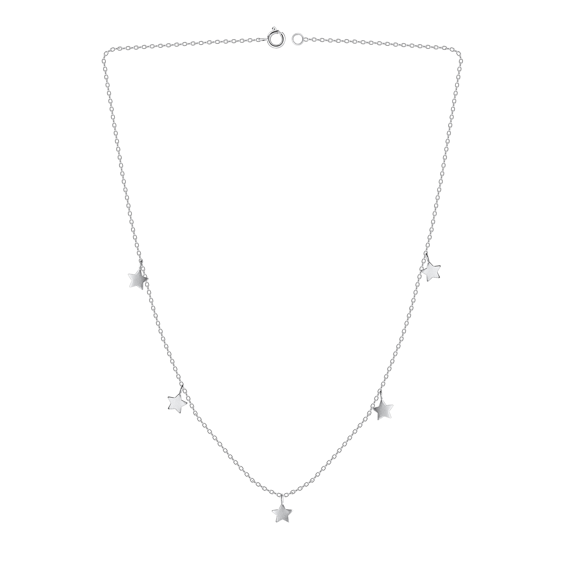 Silver JD | Sterling Silver Star Necklace – JD9485
