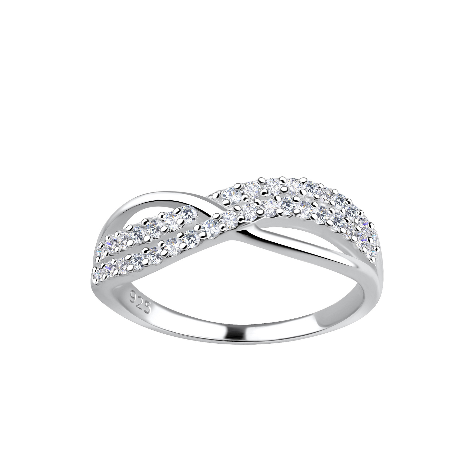 Silver JD | Sterling Silver Twisted Ring – JD18090