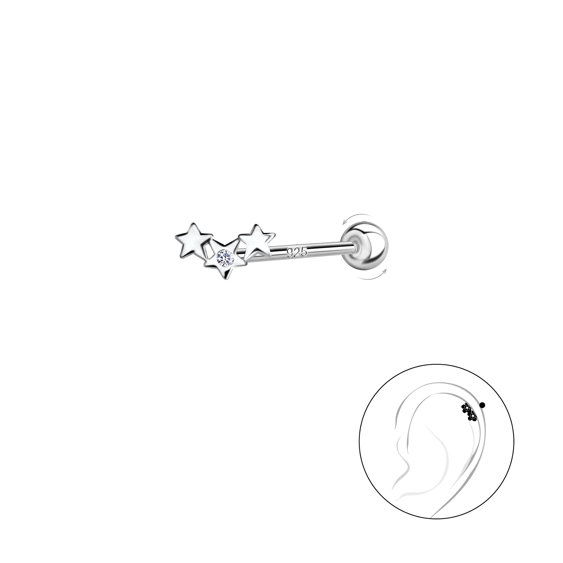 Silver JD UK - Exclusive Wholesale Silver Body Jewellery Collection