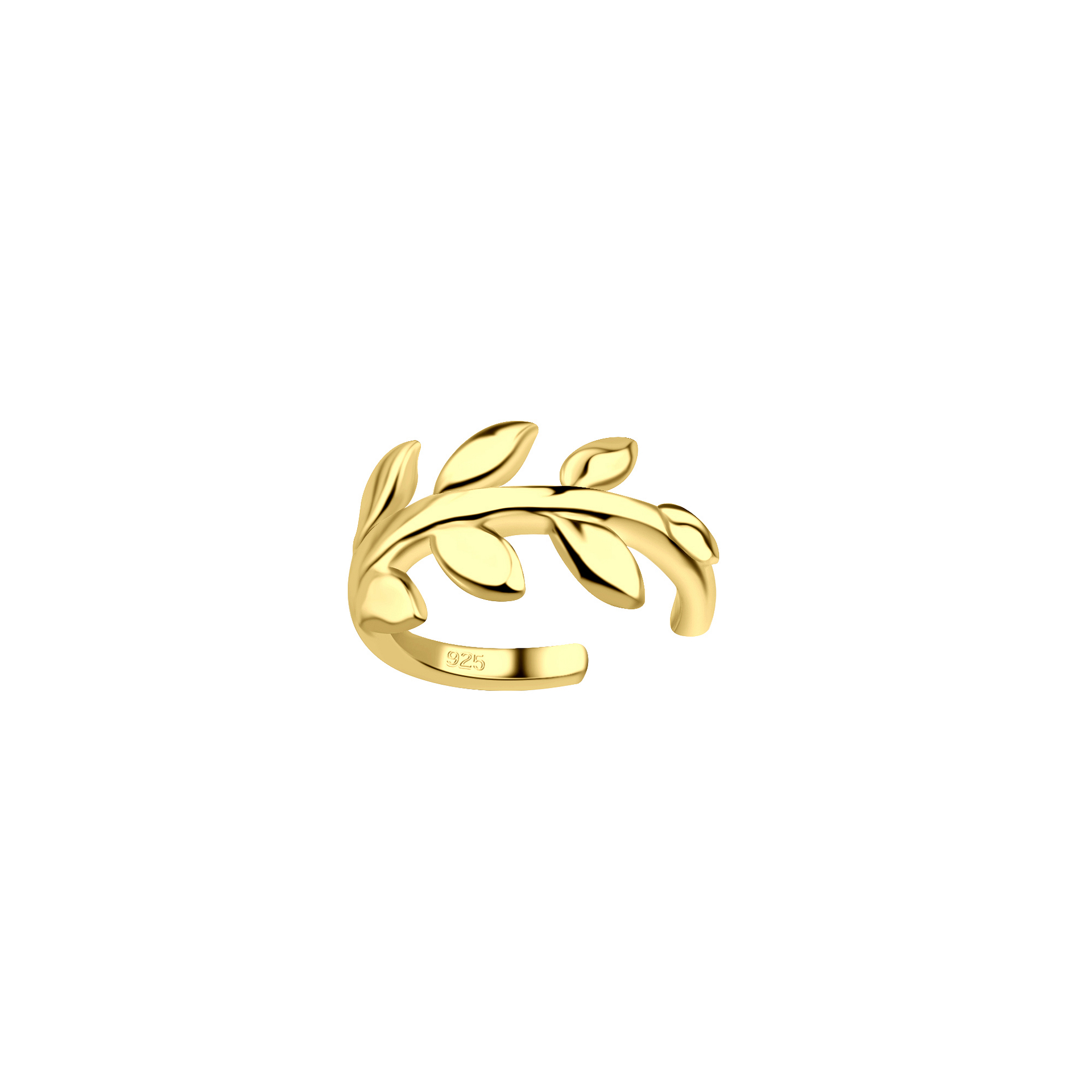 Silver JD | Sterling Silver Olive Leaf Ear Cuff – JD20593