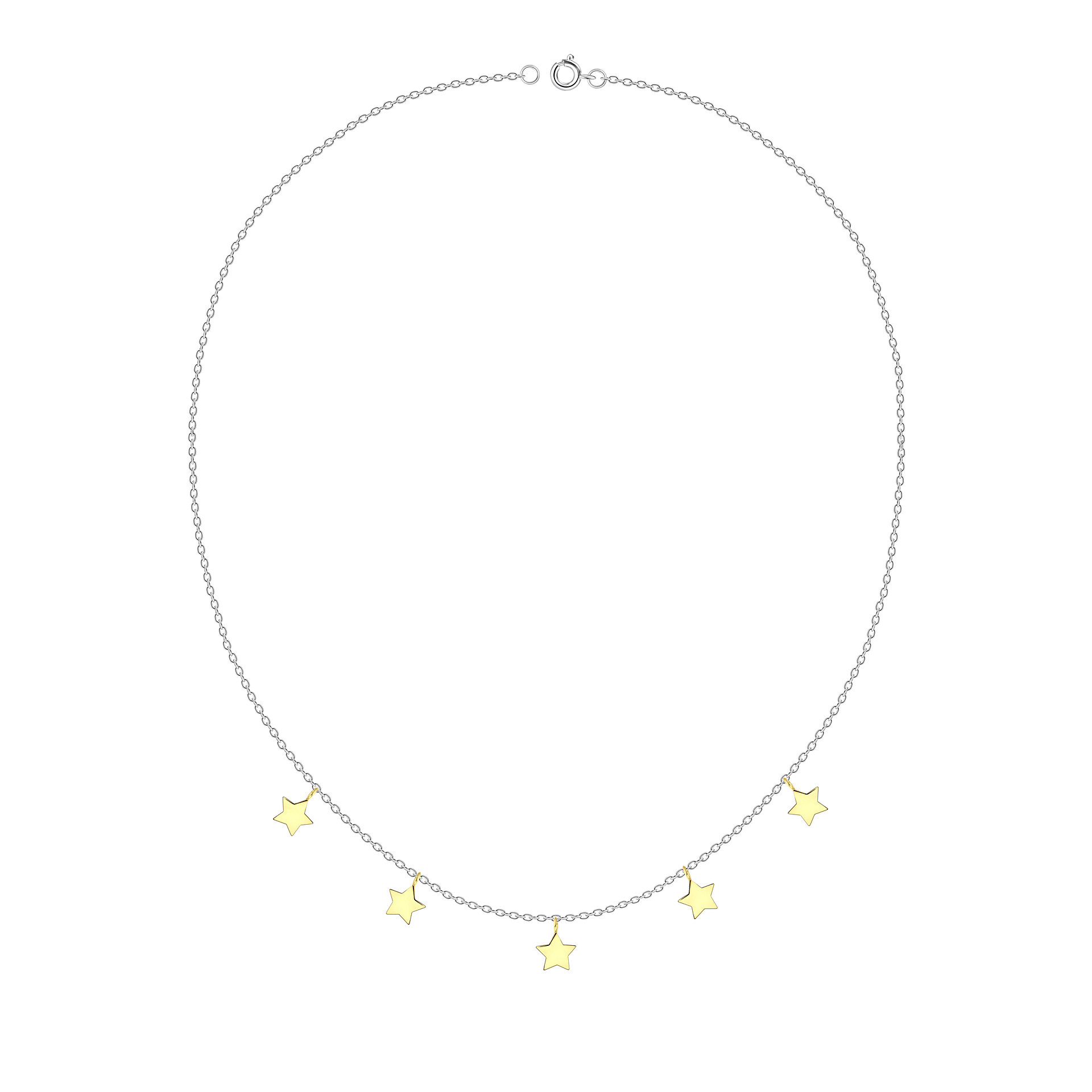 Silver JD | Sterling Silver Star Necklace – JD8704