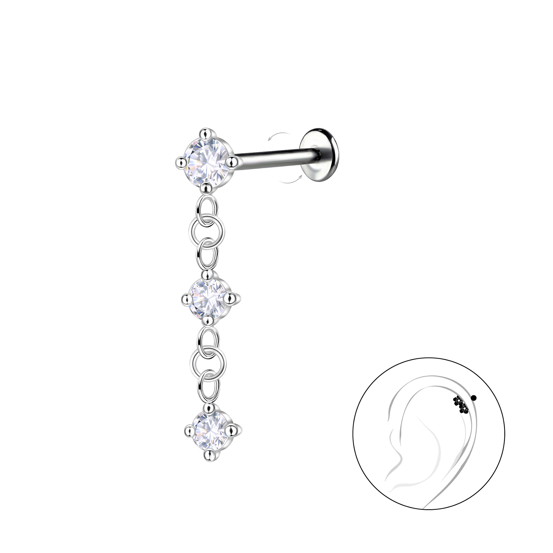 Silver JD UK - Exclusive Wholesale Silver Body Jewellery Collection